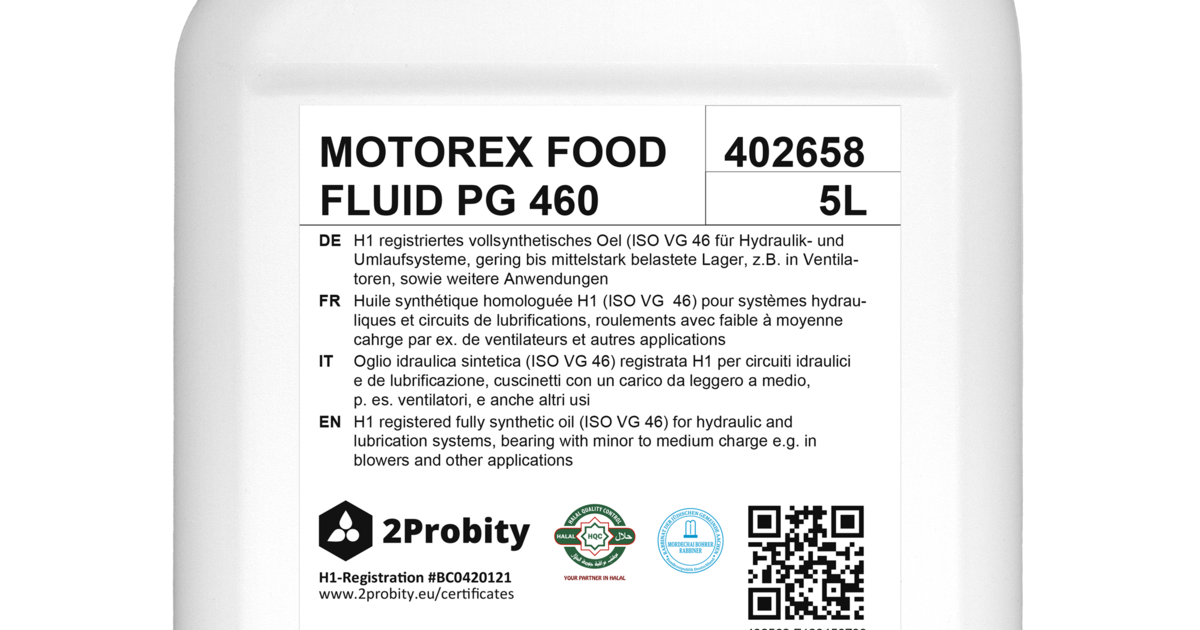 FOOD FLUID PG 460 - FOOD LINE | MOTOREX